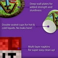 Pixel Mining World Birthday Party Kit - Plates, Napkins, Cups for 16 ...