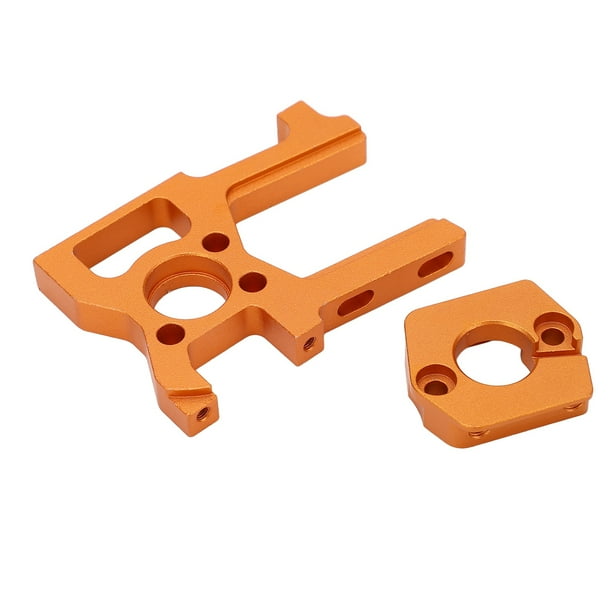 RC Motor Mount Holder, RC Trunk Motor Mount Orange CNC Machining For 1/ ...