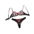 Sunisery Valentines Day Sexy Lingerie For Women Heart Embroidery Mesh