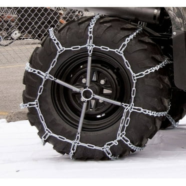 Peerless Chain Company Atv V-Bar Tire Chains, 25X8X12, 2 Link Spacing ...