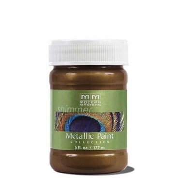 6 oz Modern Masters ME150 Silver Metallic Paint Collection Water-Based ...