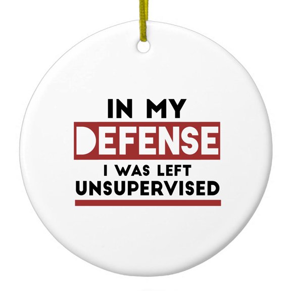 DistinctInk Hanging Ceramic Christmass Tree Ornament with Gold String ...