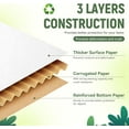 25 Pack 8"x6"x4" inch Small Shipping Boxes White Corrugated Cardboard ...