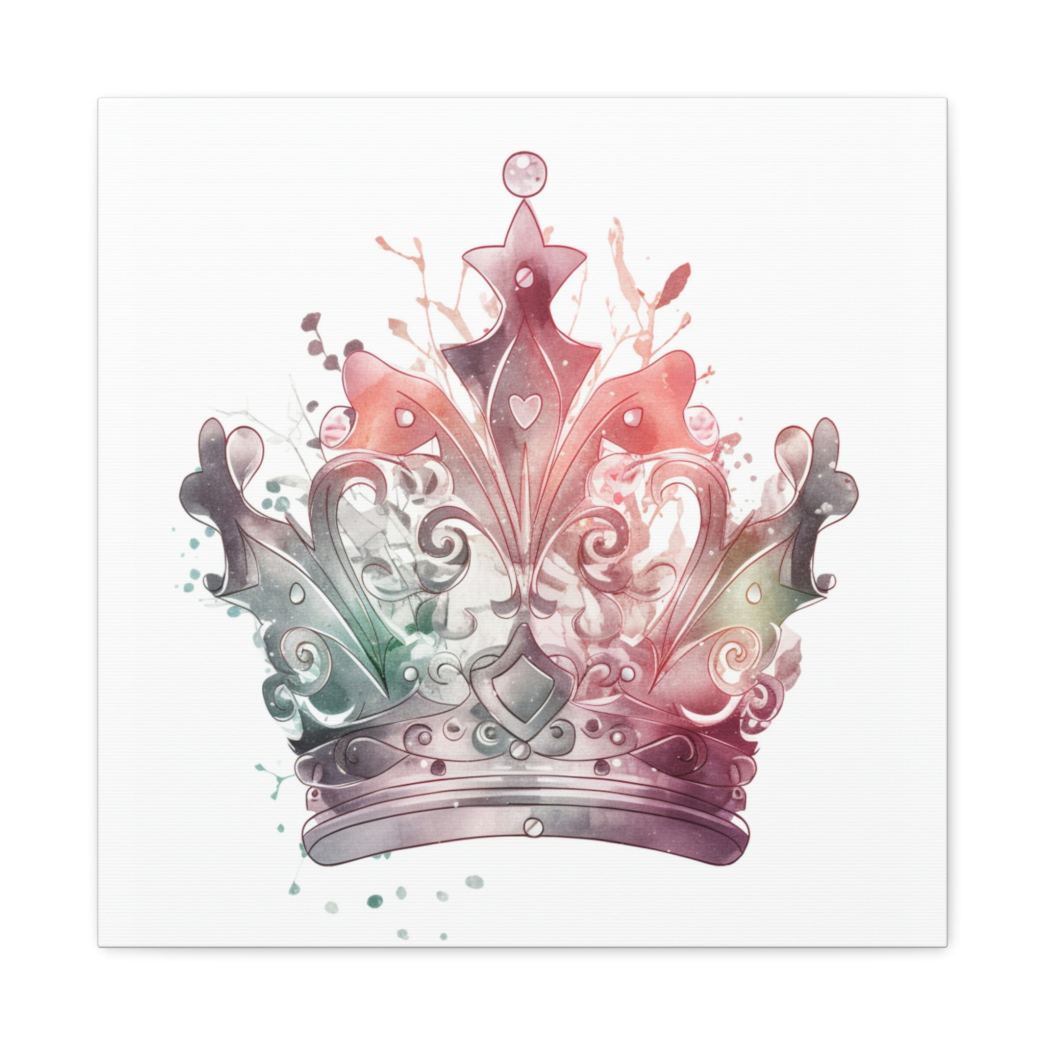 Watercolor Princess Crown Painting - Bedtime Stories - Nursery ...