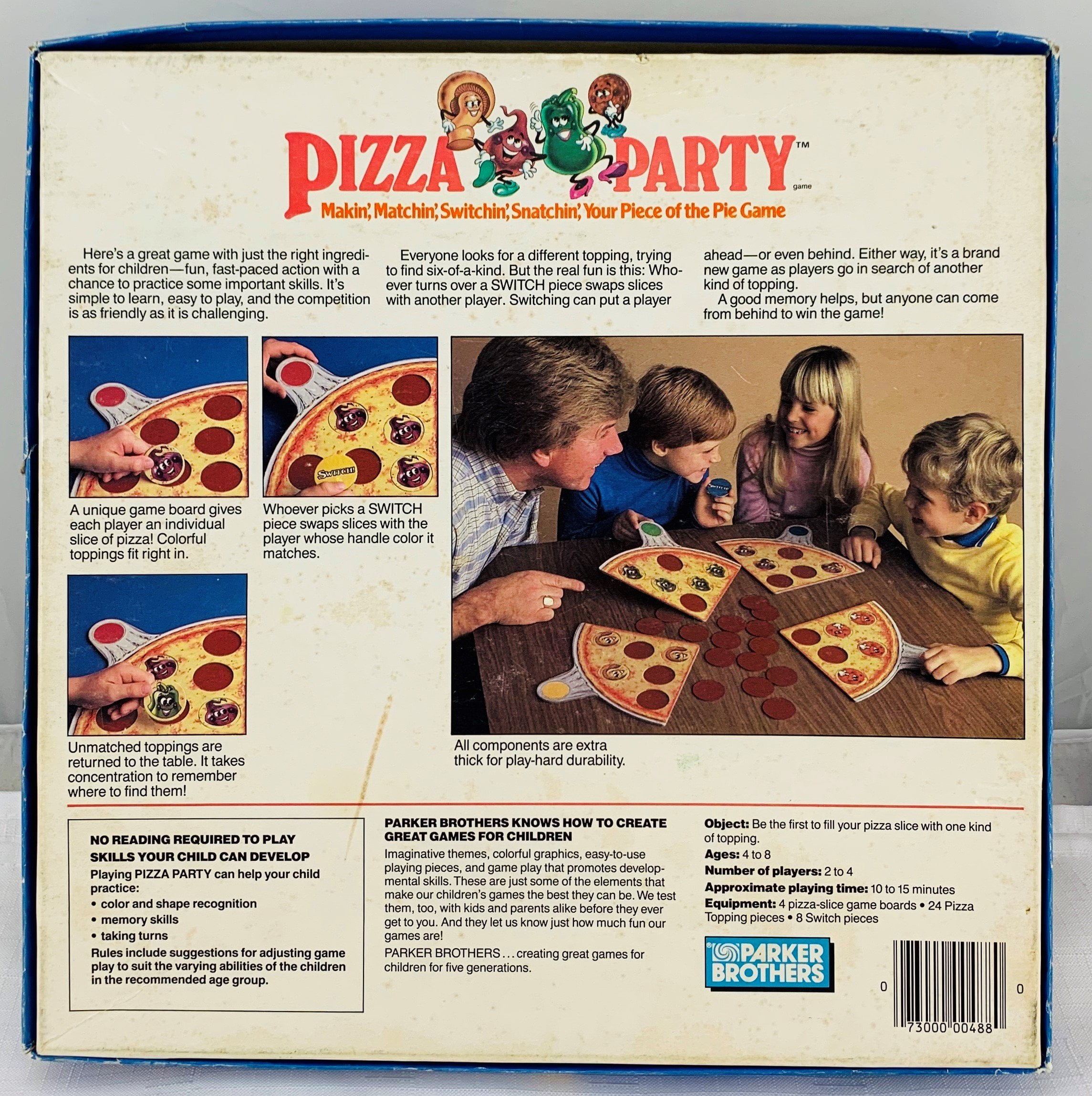 Pizza Party Board Game Pieces