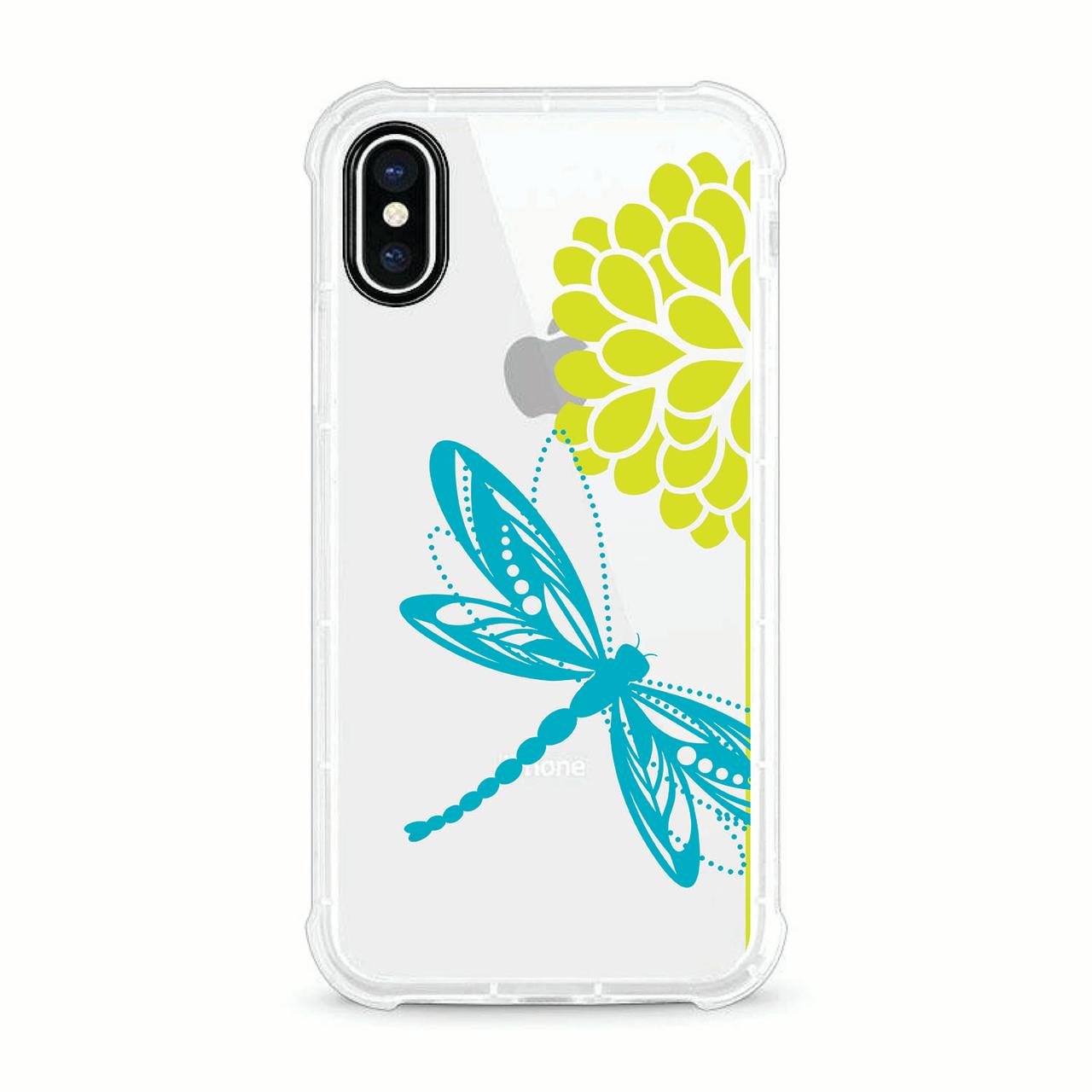 OTM Essentials iPhone X Clear Rugged Edge Phone Case, Dragonfly ...