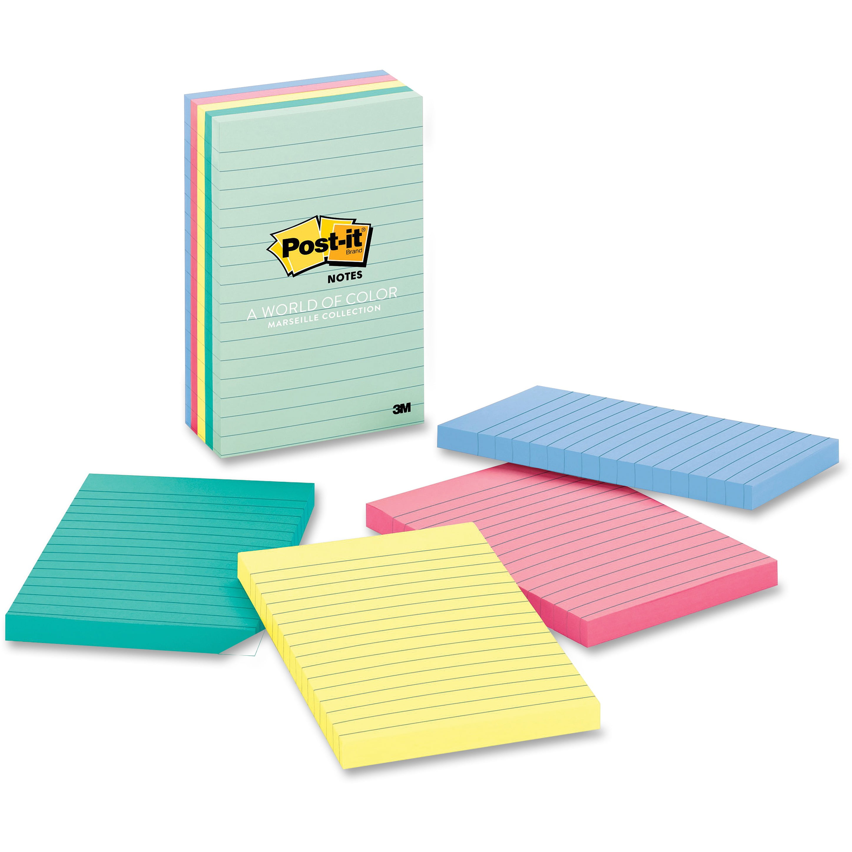 Post it Notes Original Notepads Marseille Color Collection Assorted post-it-notes-original-notepads-marseille-color-collection-assorted