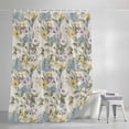 Blue Hydrangea Shower Curtains for Bathroom, Watercolor Spring Yellow ...