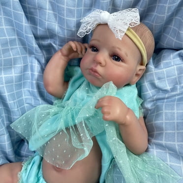 19 inch Realistic Silicone Newborn Baby Doll, Lifelike Skin with ...