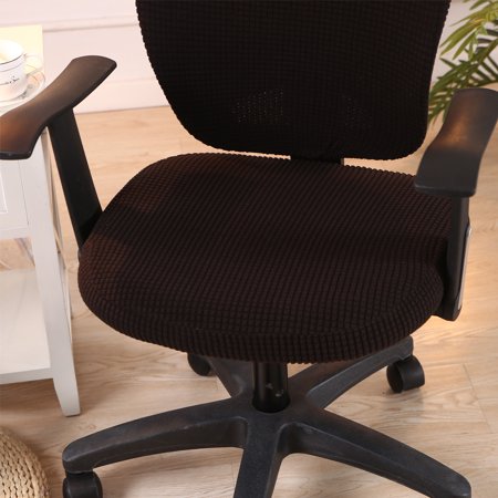 tssuouriy Universal Swivel Chair Cover Solid Corn Velvet Split Computer ...