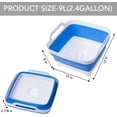 General Dishpan for Washing Dishes, 2.4Gal/9L Wash Basin with Draining ...