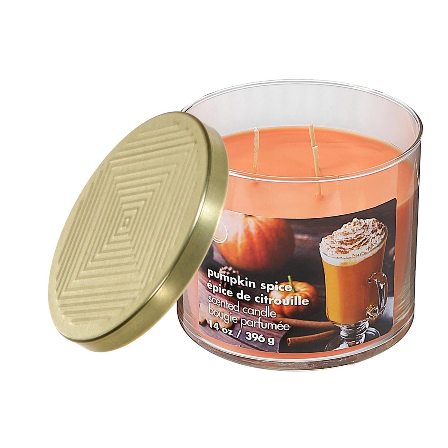 Click here for Ih Casadécor 14 Oz 3 Wick Jar Candle With Lid (Pum... prices