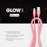 Liquipel Powertek Glow in the Dark USB-A to Lightning - Pink - Walmart.com