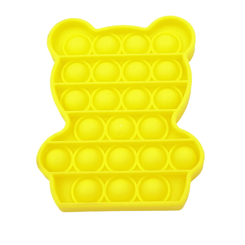 Aktudy Bear Shape Antistress Bubble Popping Game Push Fidget Sensory ...