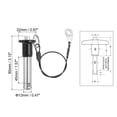 Uxcell Quick Release Pin 1/3 Inch Ball Locking Pin with Push Button ...