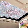 Pink Grey Coral Coastal Privacy Window Film, Decorative Stained Glass ...