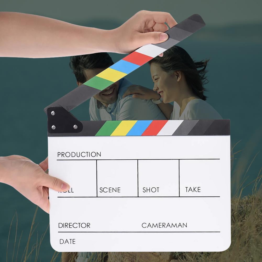 Pinfect Colorful Director Video Scene Clapperboard Acrylic Dry Erase ...