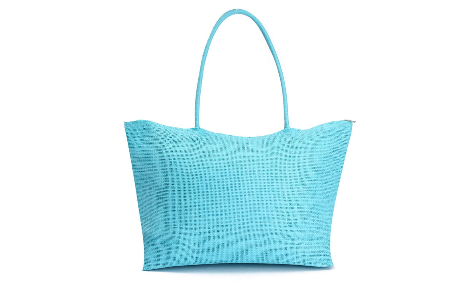 LINEL Solid Colored Canvas Tote Blue Canvas Tote Bag - Walmart.com