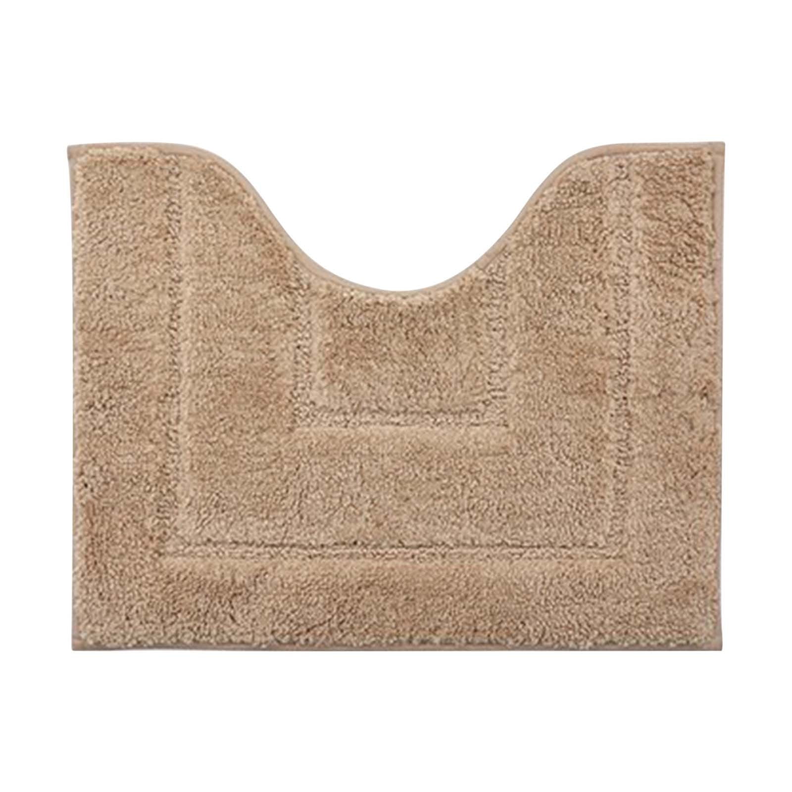Luxury Toilet Rugs U Shaped Washable Bath Rugs for Bathroom Non Slip ...