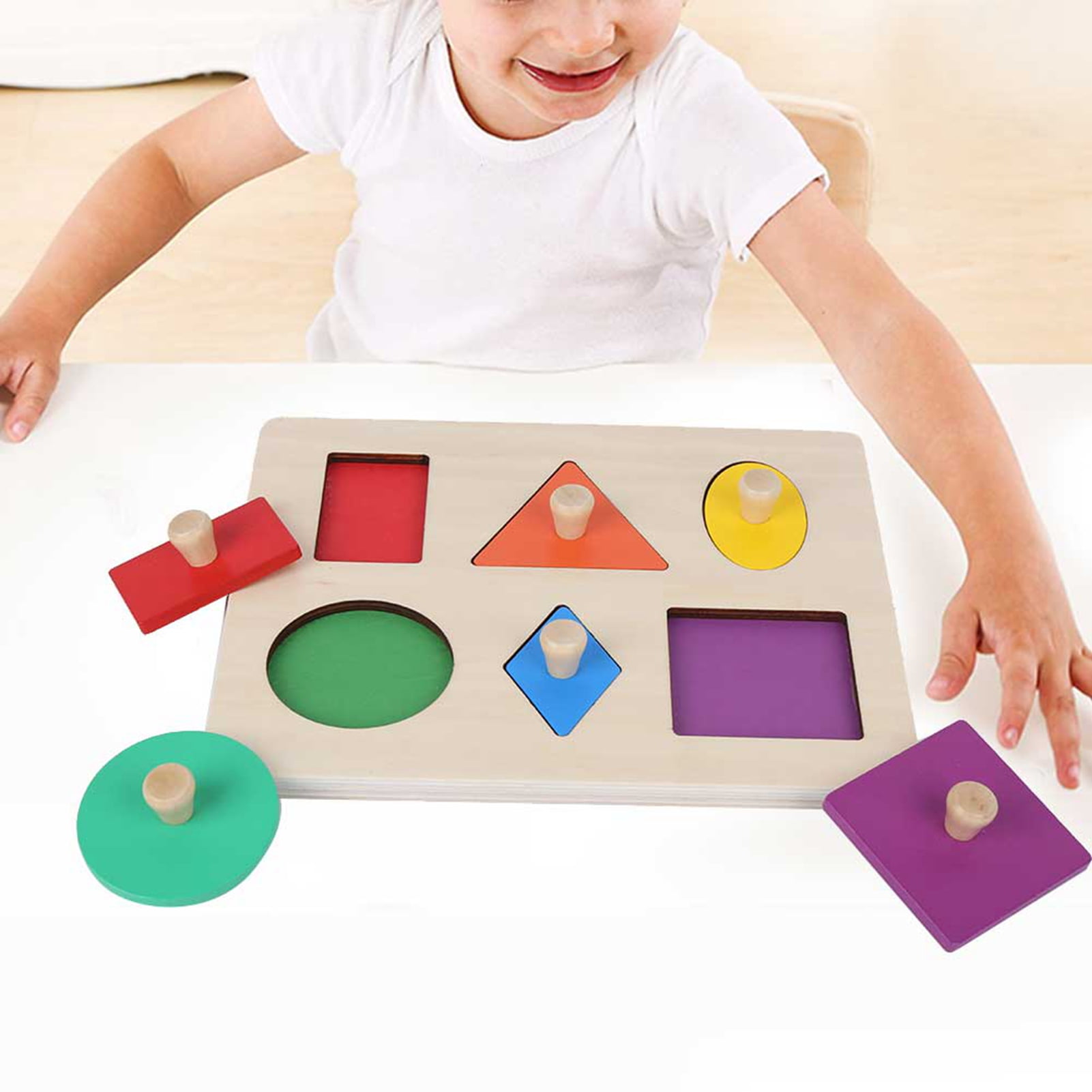 Click here for Zaqw Wood Shape Matching Toy  Educational Preschoo... prices