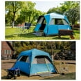 EVER ADVANCED Easy Setup 6 Person Blackout Camping Tent, Instant Family ...