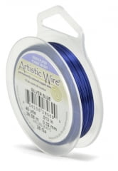 Artistic Colored Silver Wire, Blue, 28 Gauge, 40 Yards - Walmart.com
