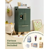 Robud Toddler Wooden Pretend Play Toy Fridge, Play Kitchen Set with ...
