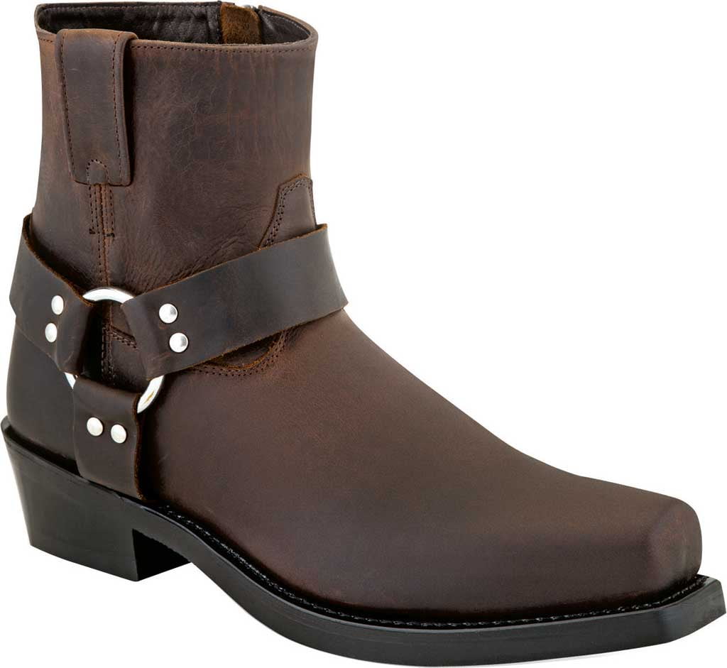 Old West Men's 7 Inch Square Toe Harness Boots - Walmart.com