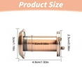 Wide Angle Brass Peephole, Door Spyhole Viewer Security Solid Brass 220 ...