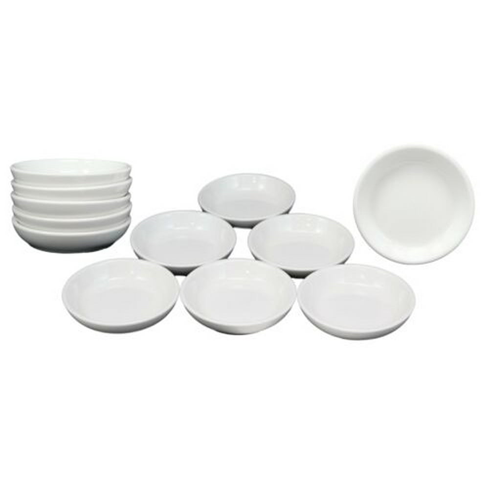 White Porcelain Contemporary Condiments Soy Sauce Dipping Plate or Dish ...