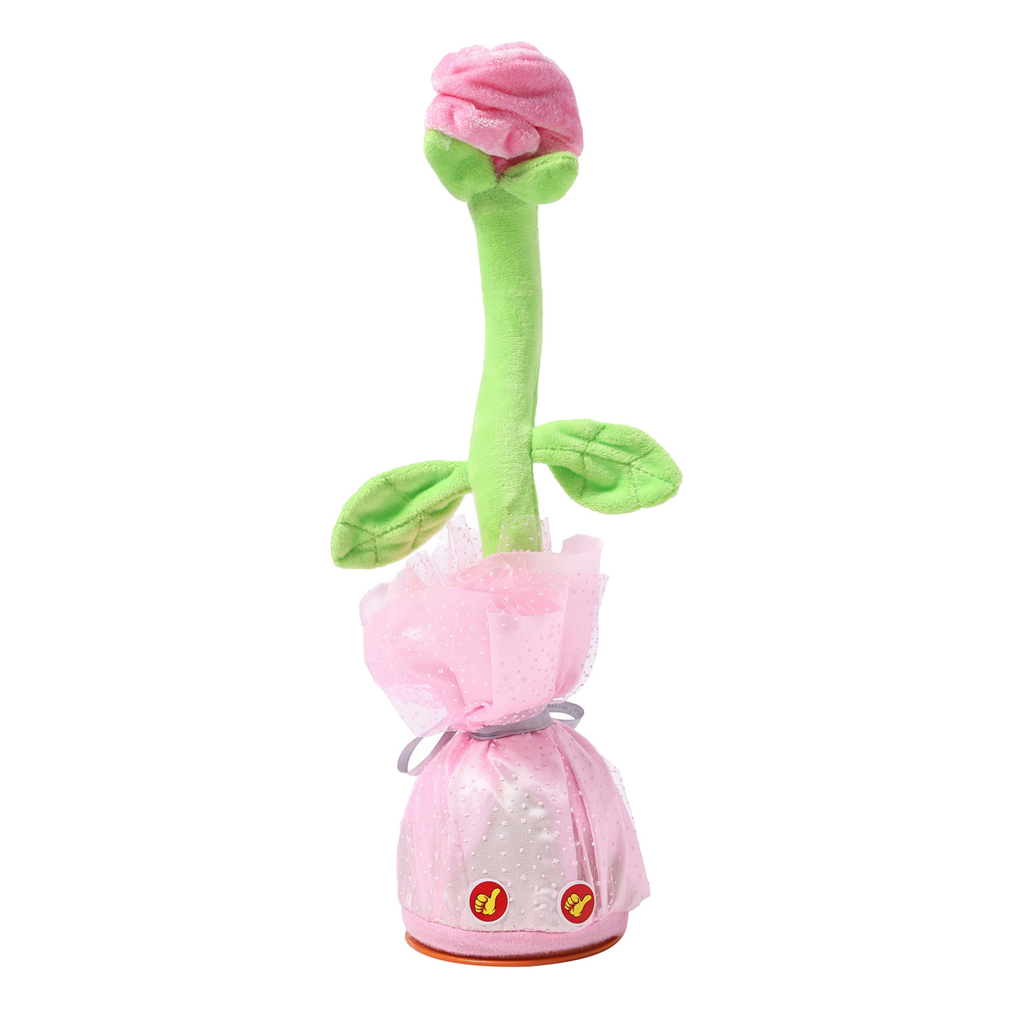 Multitrust Simulation Rose Flower Plush Toy Singing Dancing Birthday ...