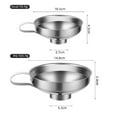 2-Piece Stainless Steel Canning Funnel Set – Versatile Wide Mouth ...