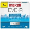 maxell 4.7GB 16X DVD-R 10 Packs Slimline Jewel Case Disc Model 638004 ...