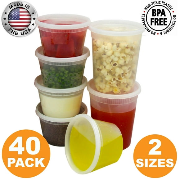 1 Quart Plastic Containers Lids