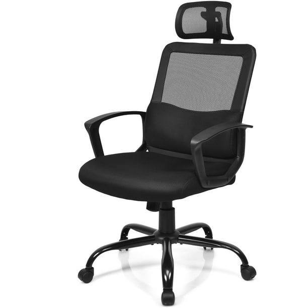Giantex Ergonomic Home Office Chair, High Back Desk Chairs w/Adjustable ...