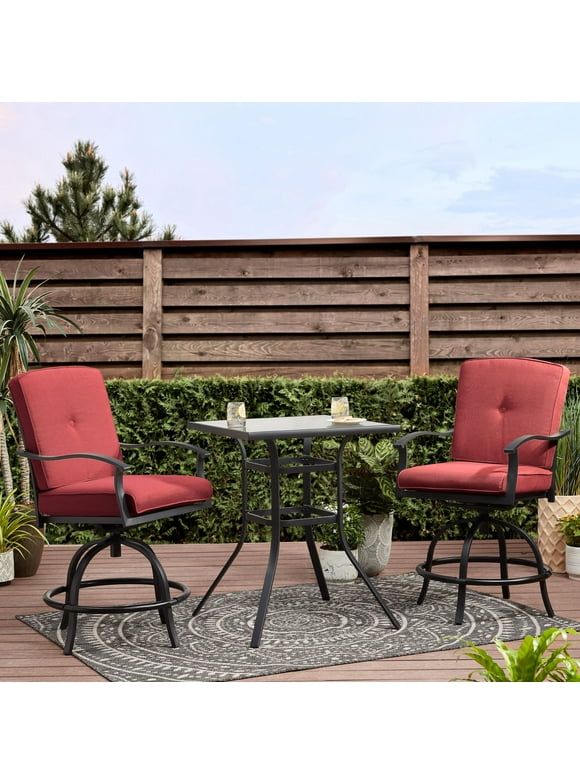 Outdoor Bar Height Bistro Sets in Bistro Sets - Walmart.com