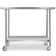 Costway 30'' x 48'' Stainless Steel Commercial Kitchen Work Table w/ 4 ...