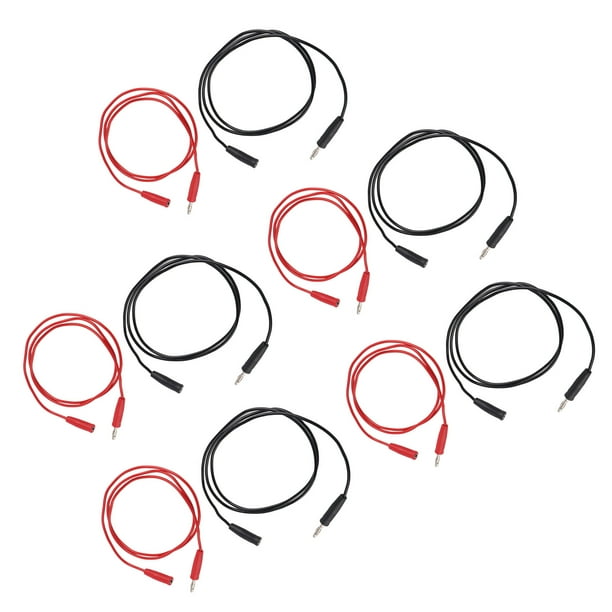 5 Set 4mm Banana Plug Test , Male To Female Test Cable Banana Socket ...