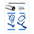Swimming Pool Cleaning Kit, 2 Brush Heads & 2 Skimmer Nets, 4-in-1 ...