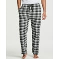 Real Essentials 3 Pack: Men's Pajama Pants - Knit Cotton Flannel Plaid ...
