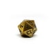 legendary gold metal d20 dice - single 20 sided rpg dice - Walmart.com