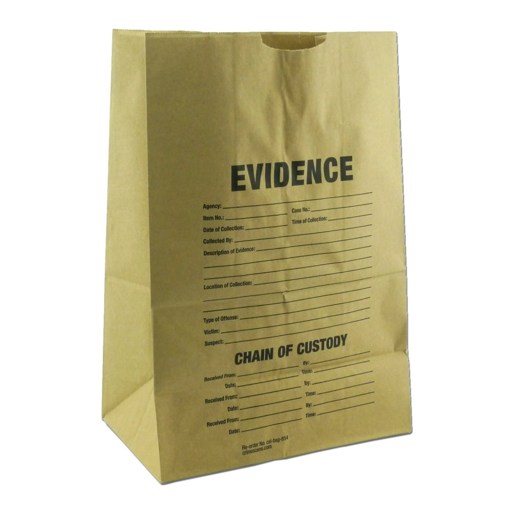 Paper Evidence Bags, Large - 100 Pack - Walmart.com - Walmart.com