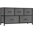 5 Drawer Fabric Dresser Storage Tower Closet Organizer Unit For Bedroom ...