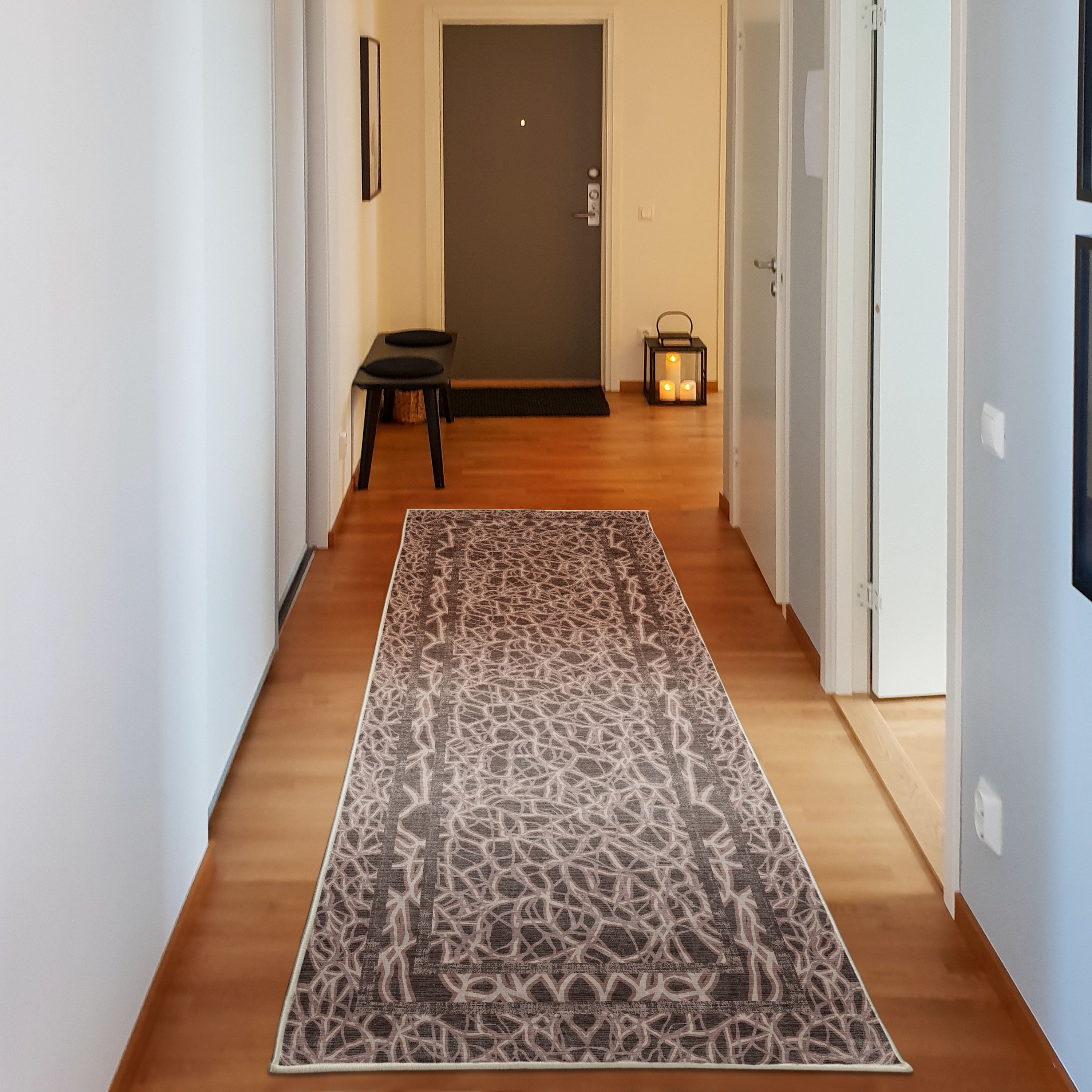 Abstract Decorative Rug, Pastel Design Cracked Look Modern Spot and ...