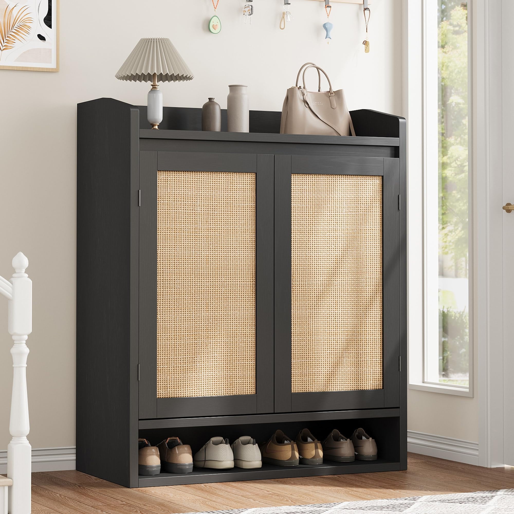 Click here for Leadingstar Modern Rattan Shoe Organizer For Entry... prices