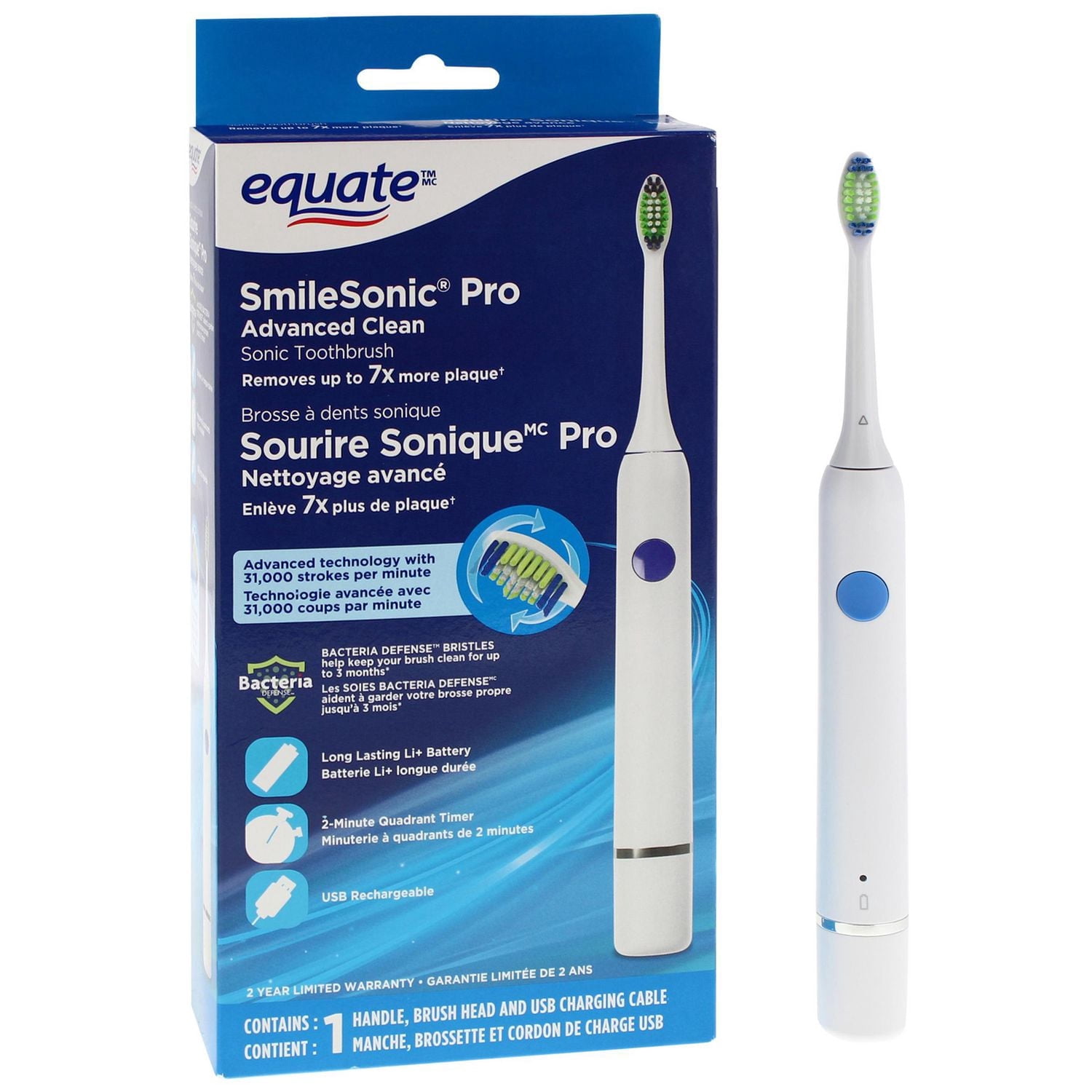 Click here for Equate Smilesonic Pro Advanced Clean Sonic Toothbr... prices