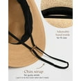 2024 Furtalk Womens Mens Wide Brim Straw Panama Hat Fedora Summer Beach