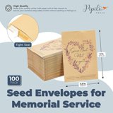 Seed Envelopes for Memorial Service, Gone But Not Forgotten (3.5 x 5 in ...