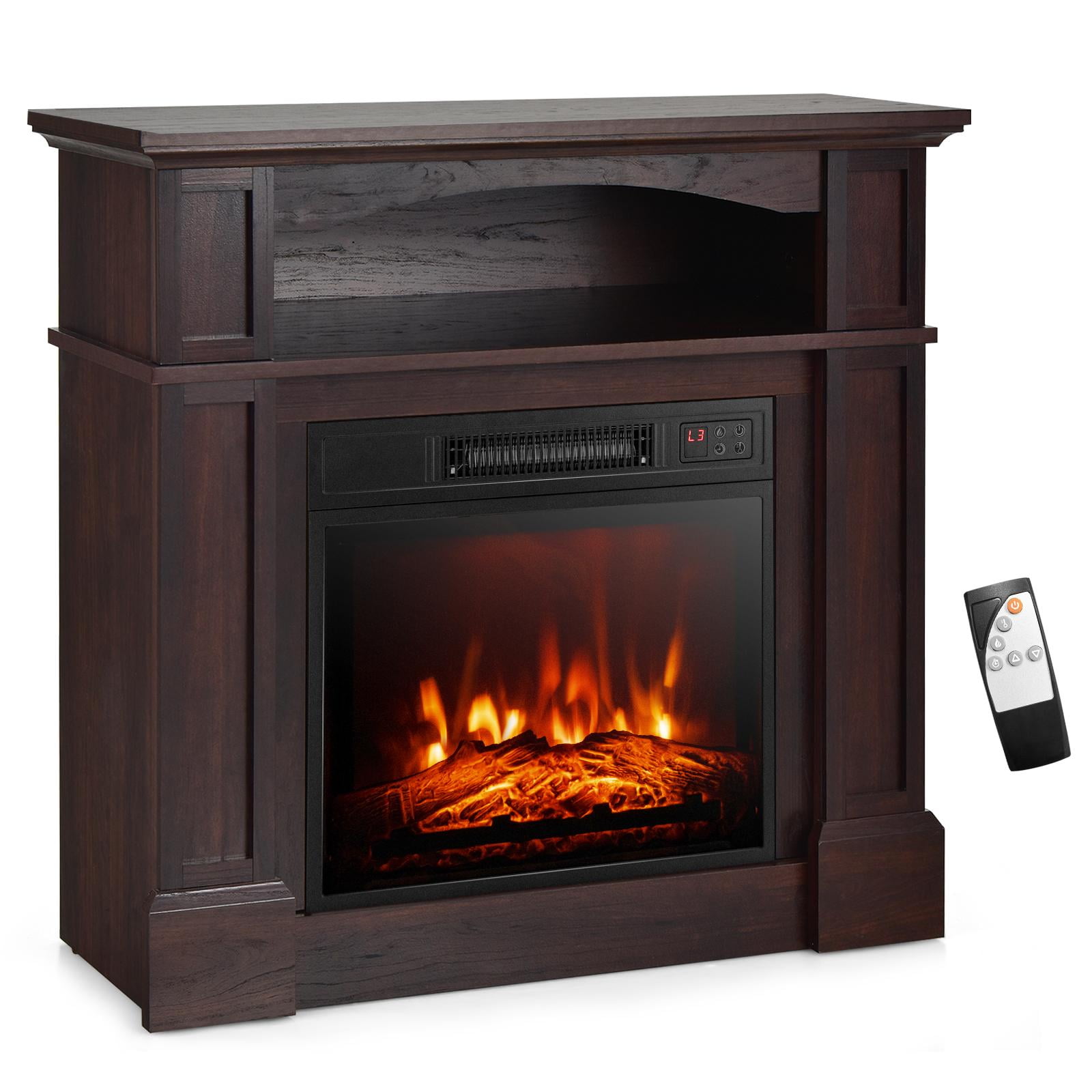 Click here for Giantex 32 Electric Fireplace W/Mantel And Remote... prices