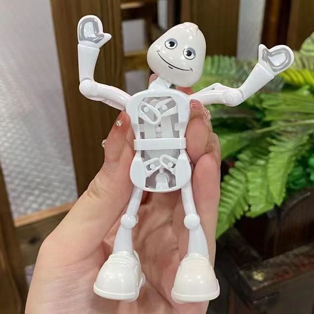 Juguete robot de cuerda popular que baila: divertida figura que salta y ...